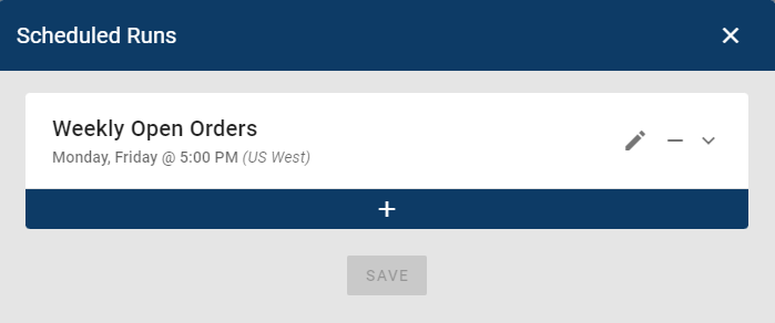 How to Edit a Report Schedule – Cosmos Data Technologies