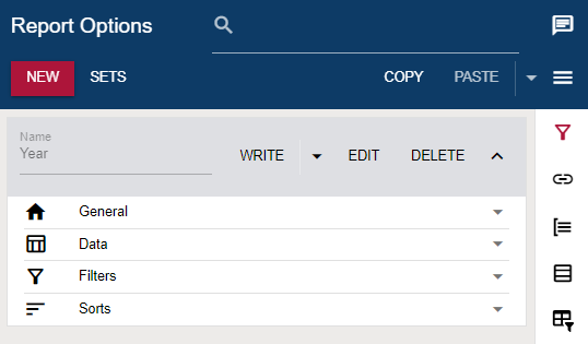 How to Add Report Options – Cosmos Data Technologies