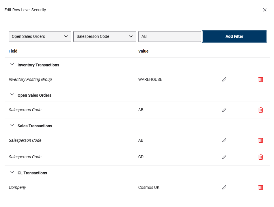 Configuring Row Level Security – Cosmos Data Technologies