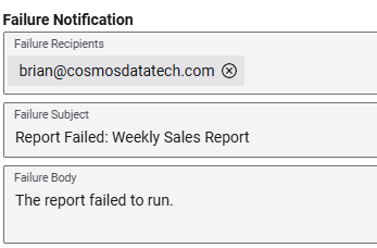How to Schedule Reports – Cosmos Data Technologies