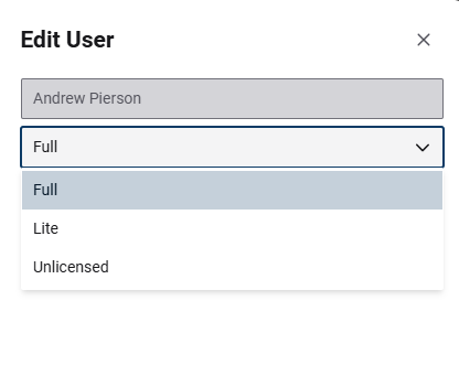 How to Change the License Type for a User (Full User vs. Lite User ...